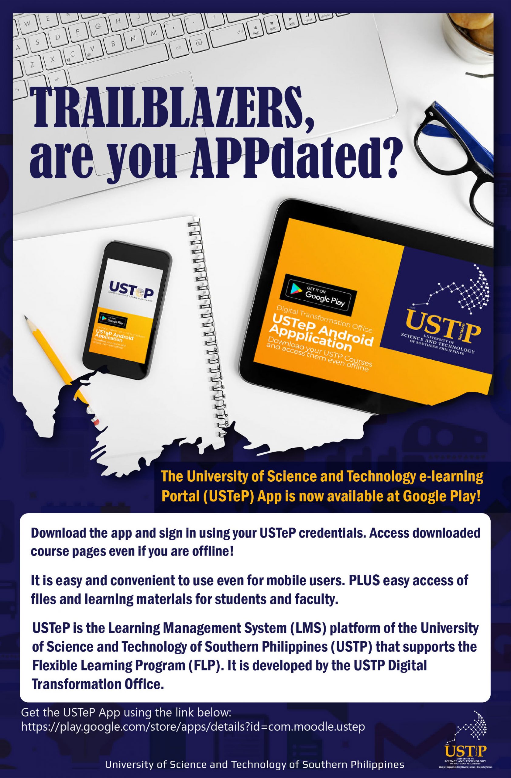 USTeP App now available for download - University of Science and ...