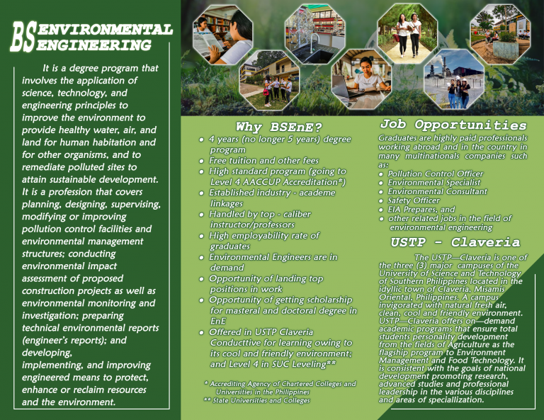 BACHELOR OF SCIENCE IN ENVIRONMENTAL ENGINEERING - University of ...