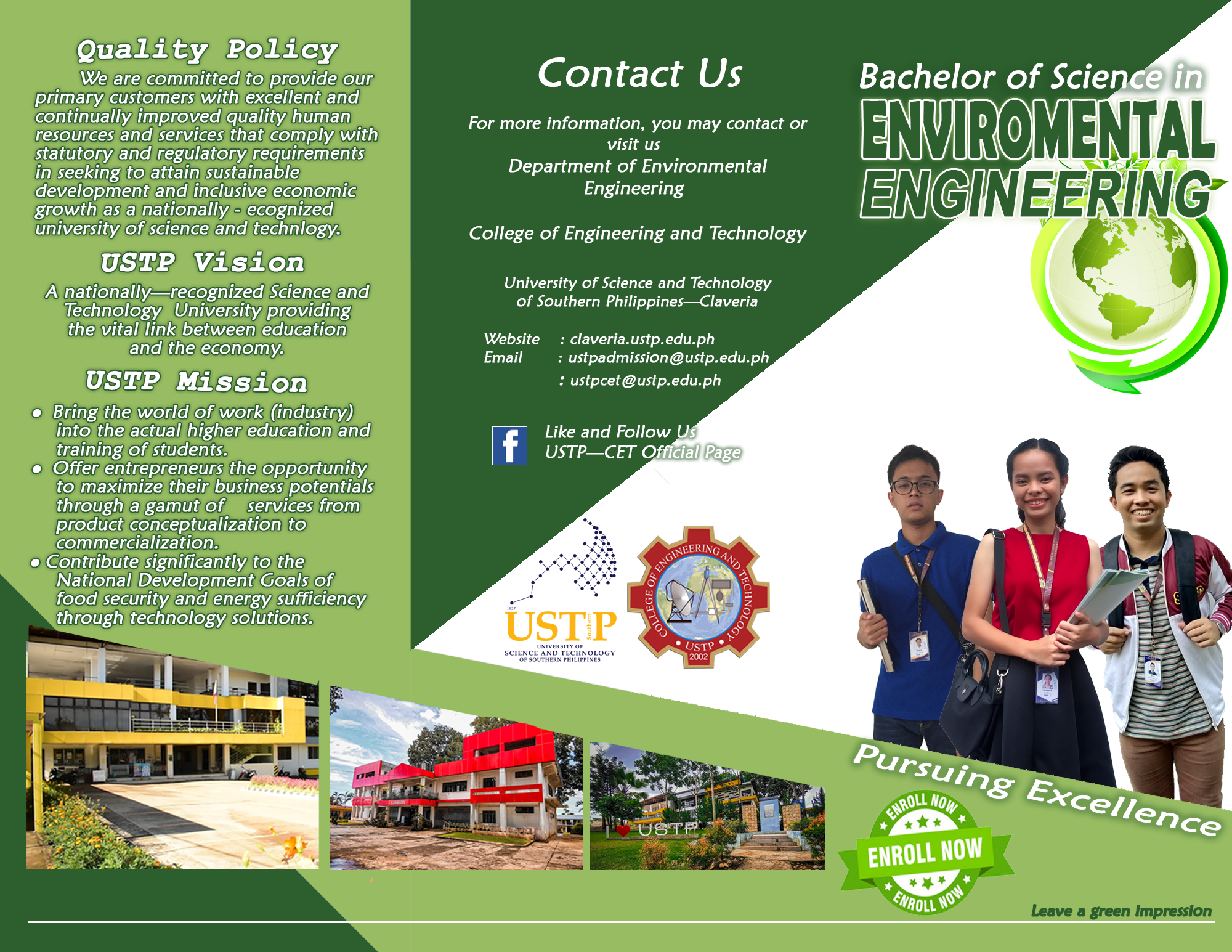 BACHELOR OF SCIENCE IN ENVIRONMENTAL ENGINEERING - University of ...