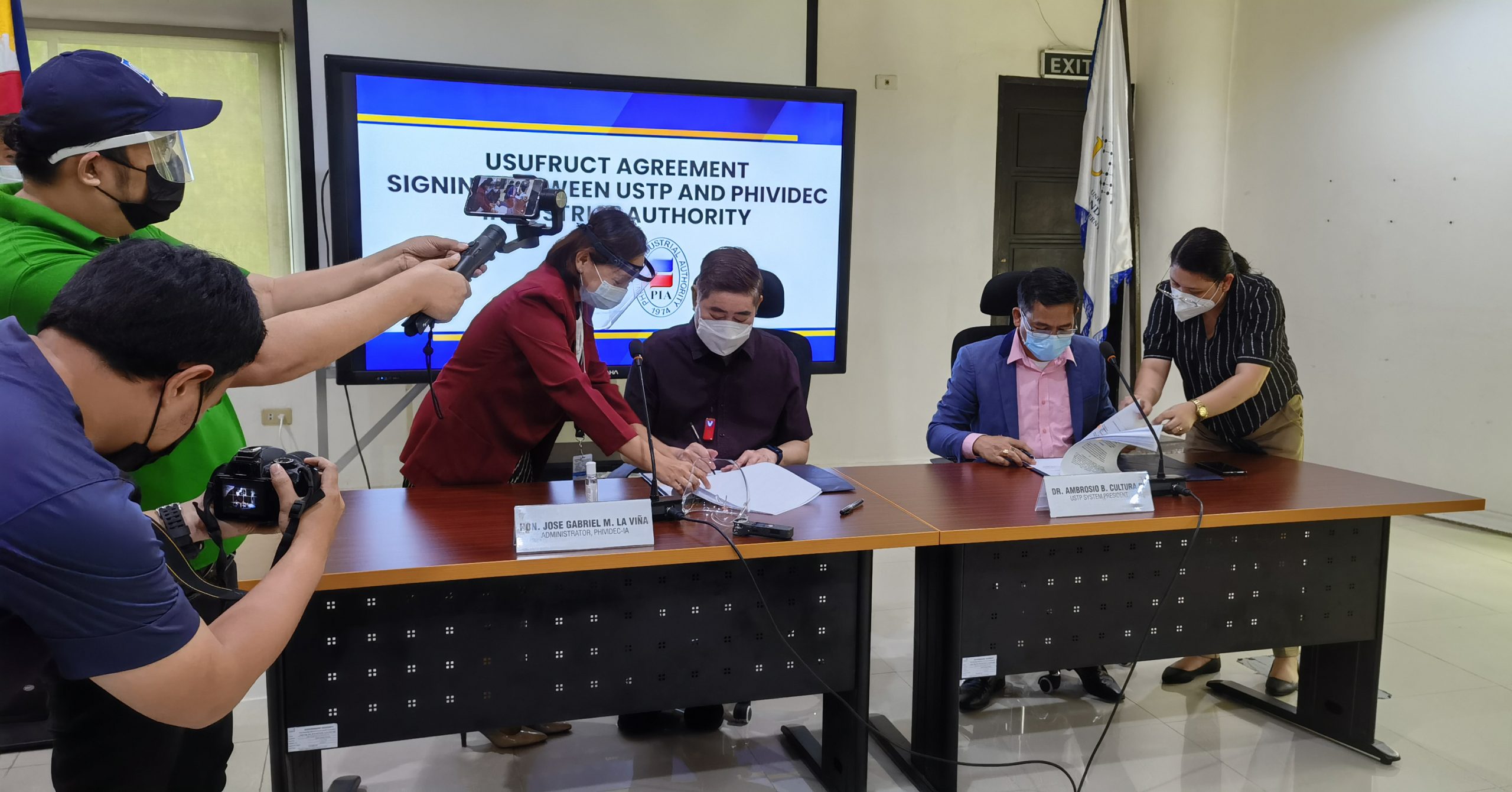 USTP, PHIVIDEC Industrial Authority Board sign Usufruct Agreement ...