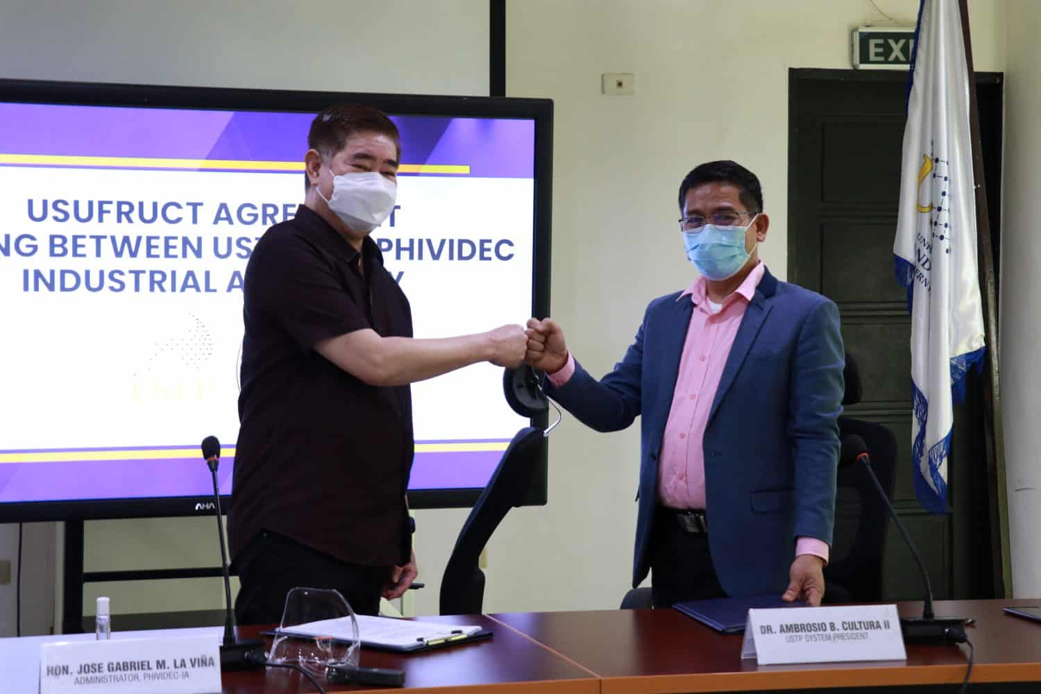 USTP, PHIVIDEC Industrial Authority Board sign Usufruct Agreement ...