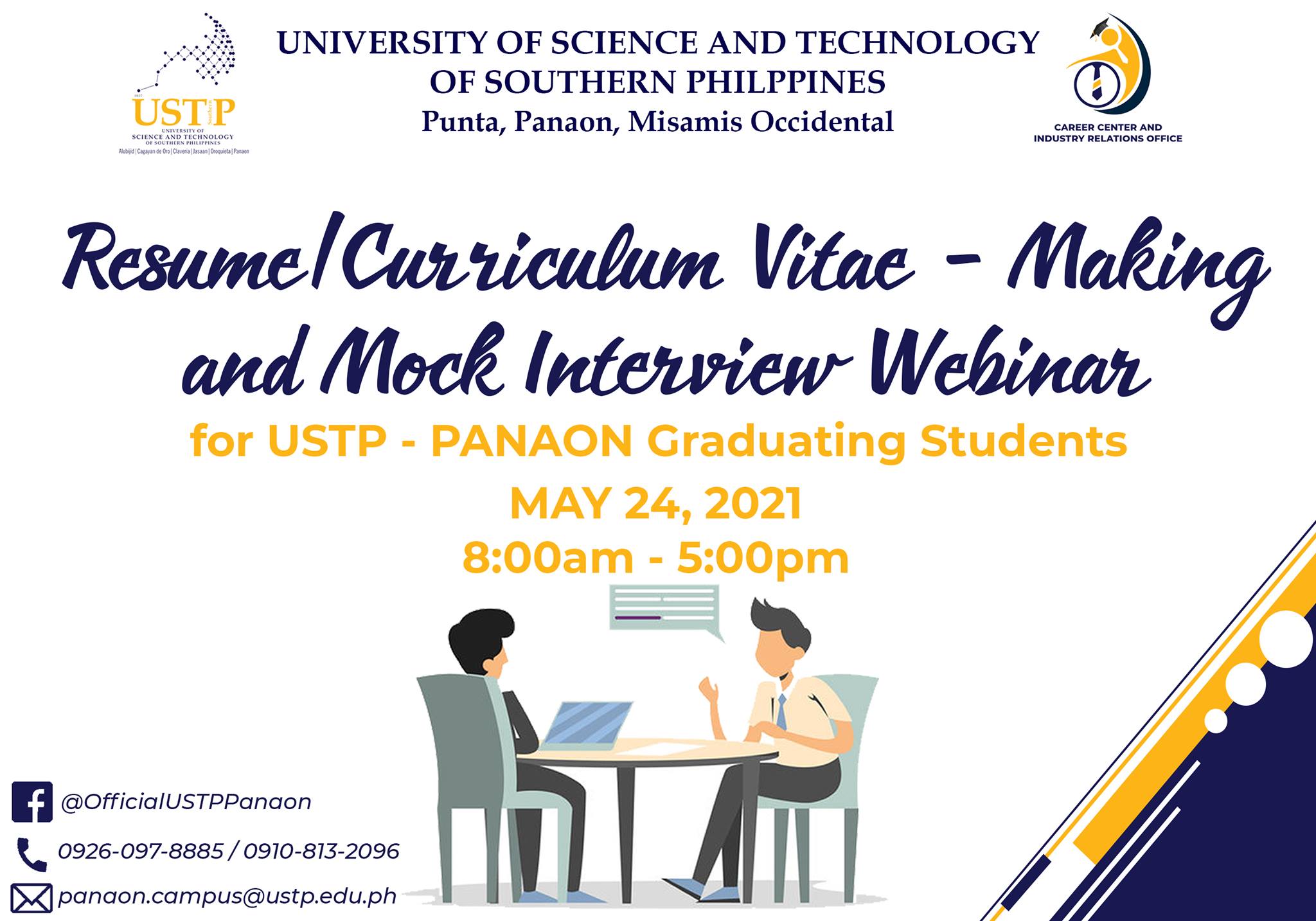 USTP Panaon Career Centre holds seminar for graduating students ...