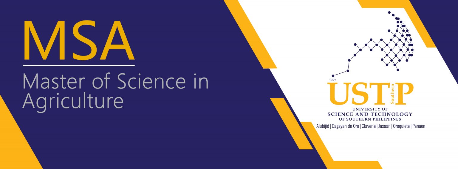 MASTER OF SCIENCE IN AGRICULTURE - University of Science and Technology ...