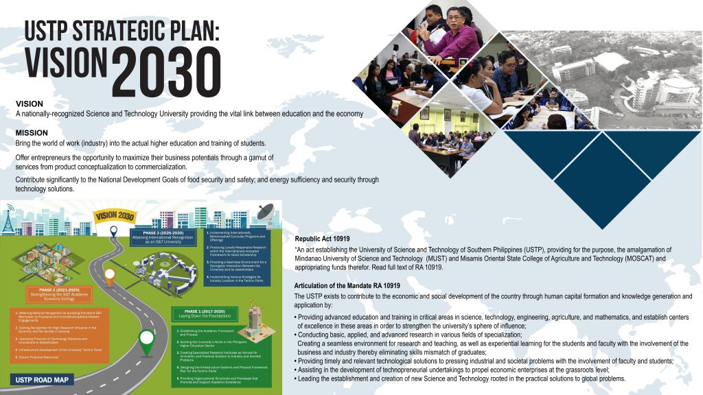 Vision 2030 - University of Science and Technology of Southern Philippines