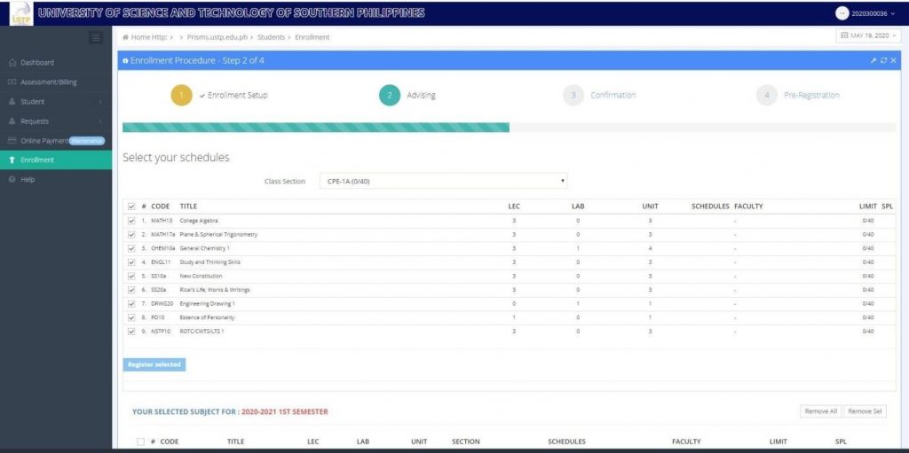 Enrollment Flow - University of Science and Technology of Southern ...
