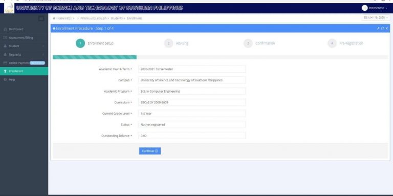 Enrollment Flow - University of Science and Technology of Southern ...