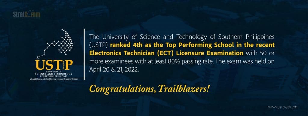 USTP April 2022 ECE, ECT Licensure Examination Results - University of ...