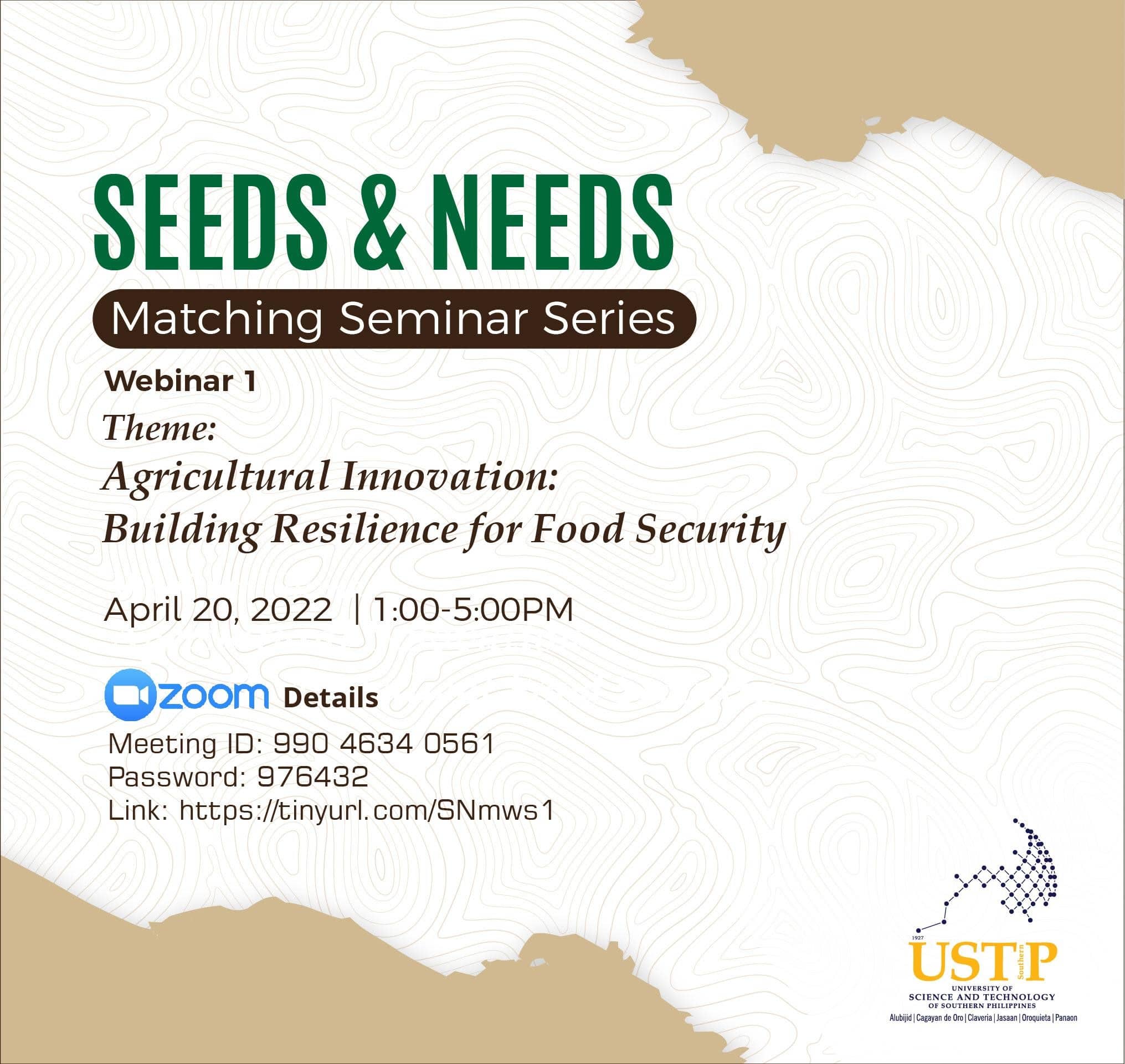 Matching Seeds & Needs through Agricultural Innovation - University of ...