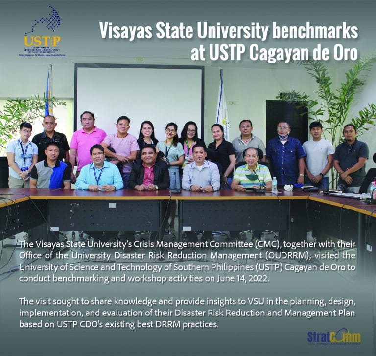 Visayas State University benchmarks at USTP Cagayan de Oro - University ...