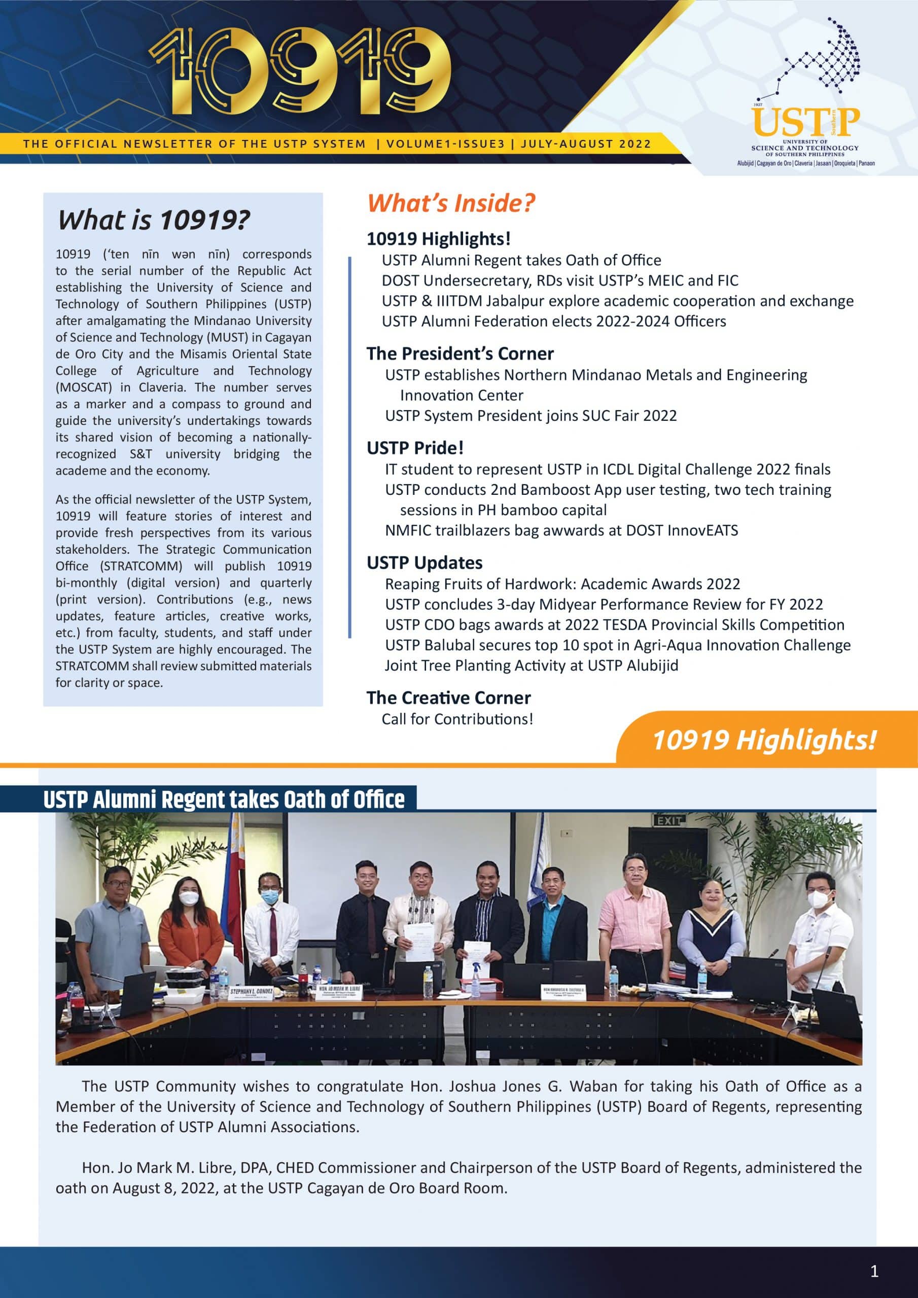 USTP Newsletters - USTP System