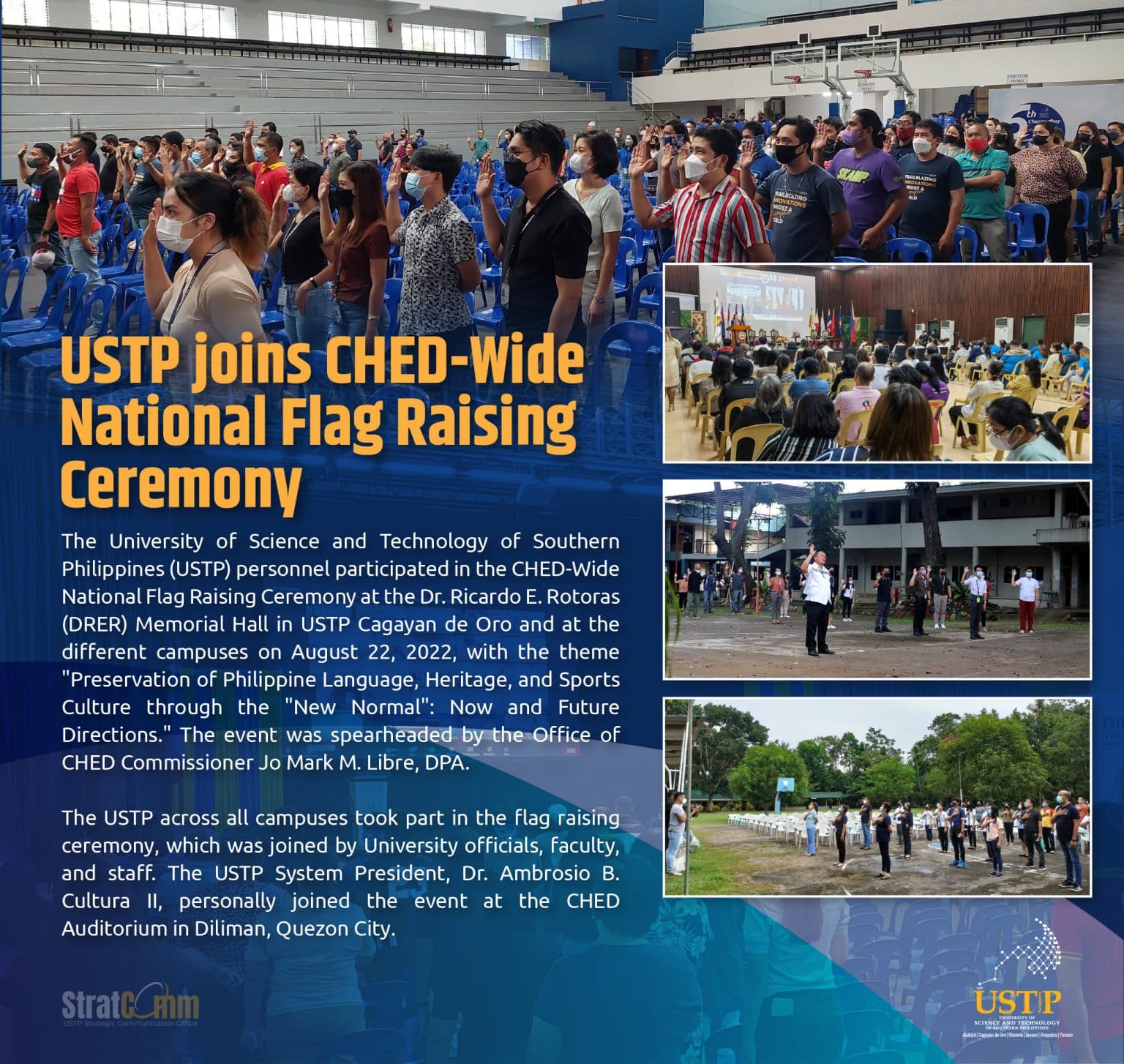 USTP Joins CHED-Wide National Flag Raising Ceremony - University of ...