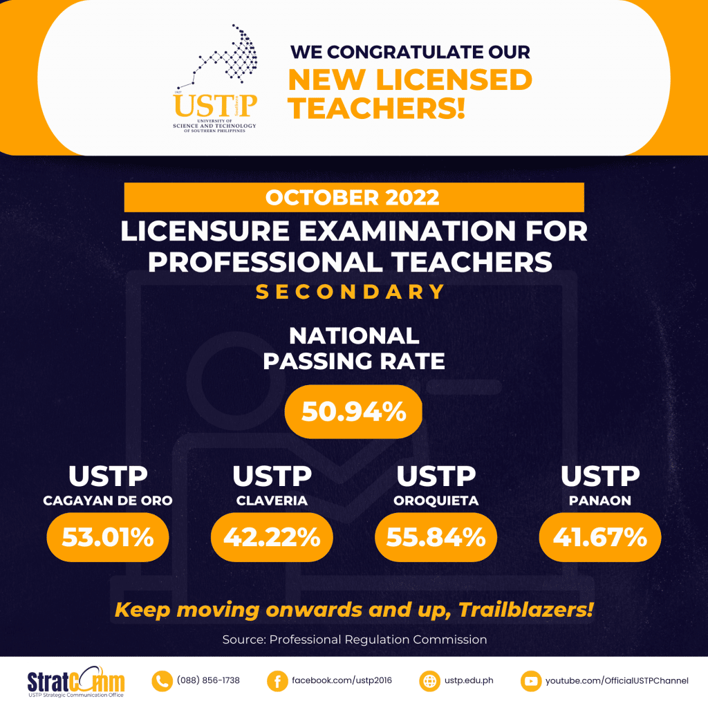 We Congratulate our New Licensed Teachers - University of Science and ...