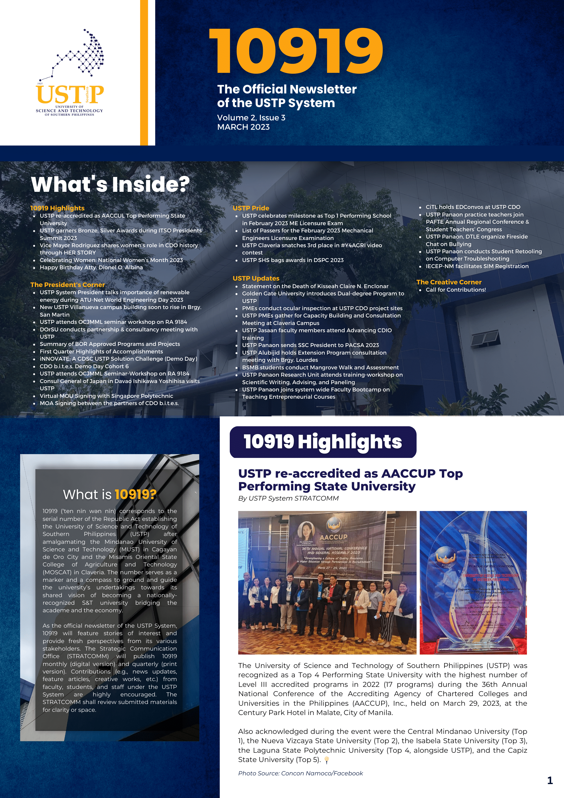 USTP Newsletters - USTP System