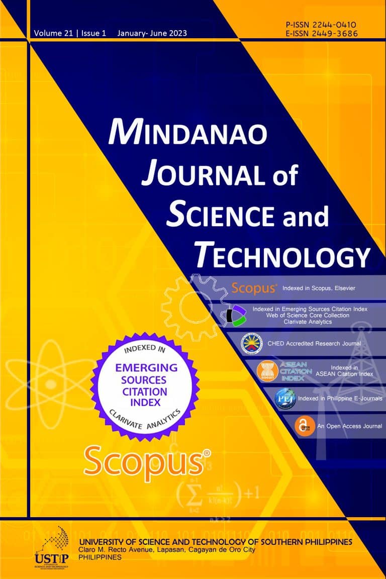Mindanao Journal of Science and Technology (MJST) maintains presence in ...