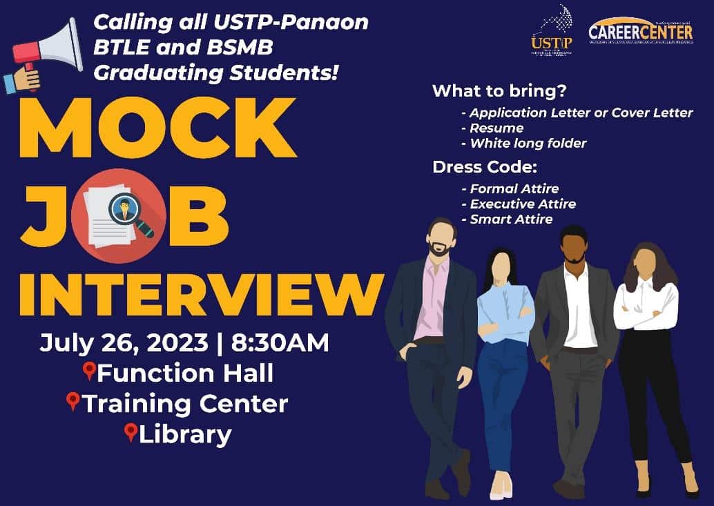 CCIR-USTP Panaon organize Mock Job Interview - University of Science ...