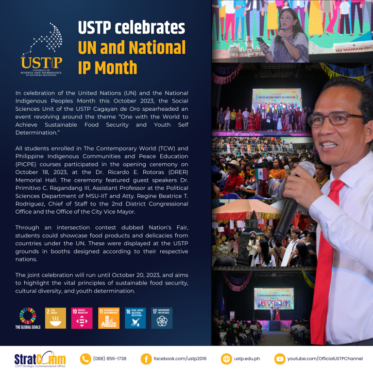 USTP celebrates UN and National IP Month - University of Science and ...