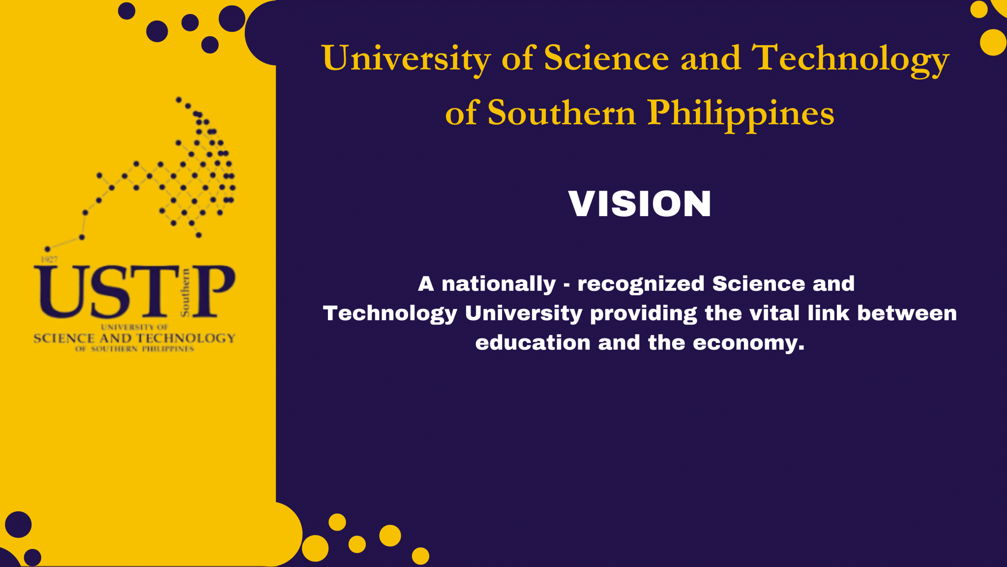 USTP OROQUIETA - University of Science and Technology of Southern ...