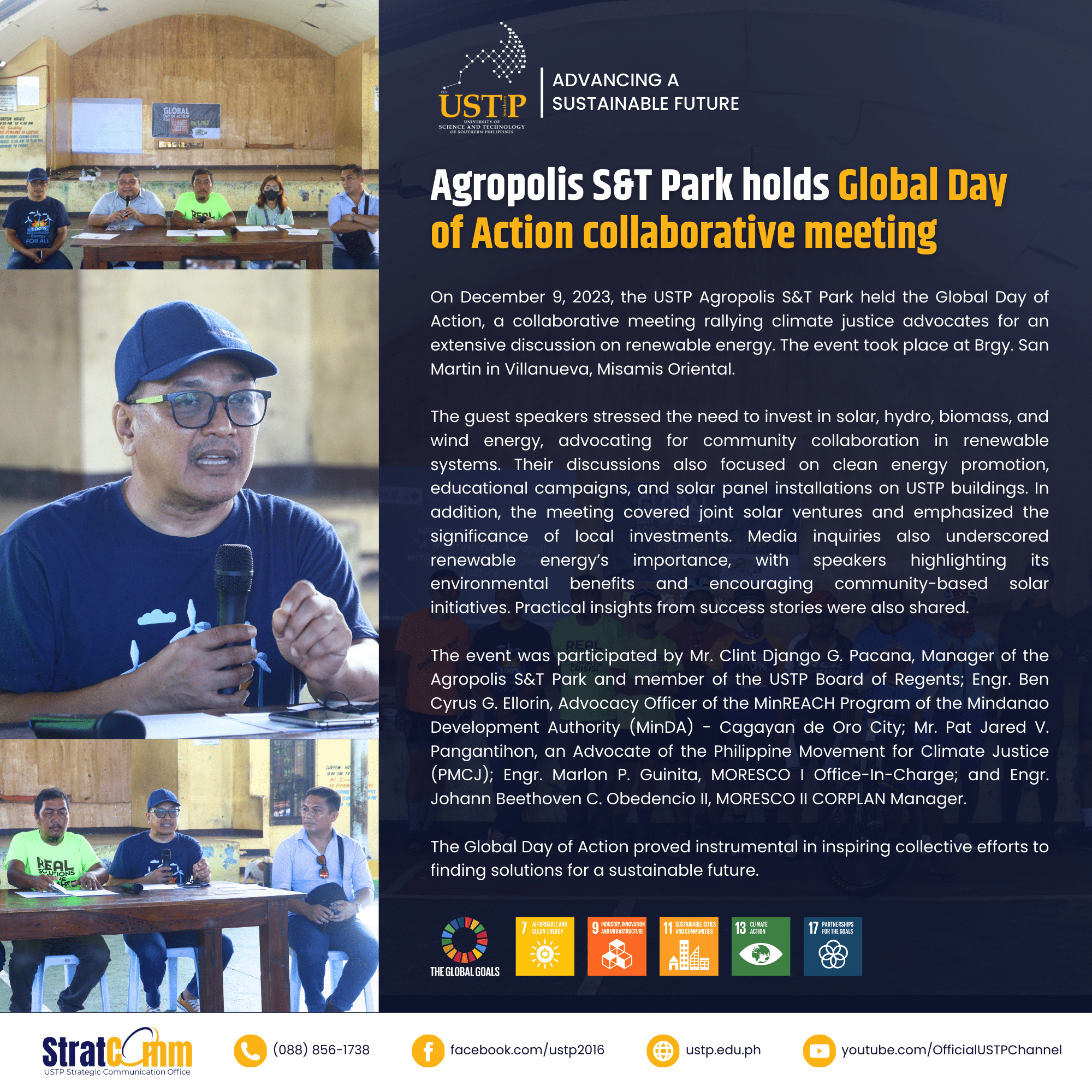 Agropolis S&T Park holds Global Day of Action collaborative meeting - University of Science and ...
