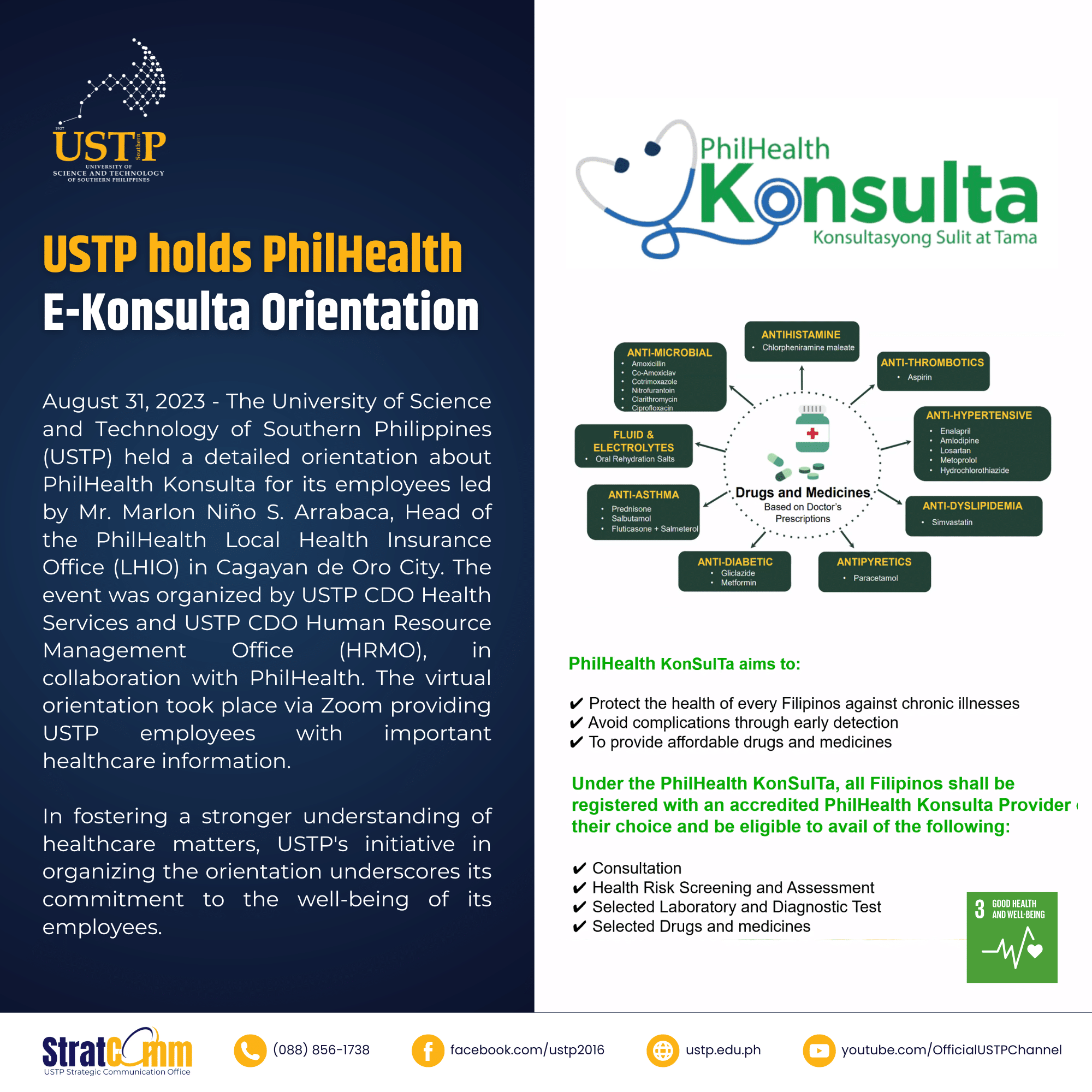 USTP holds PhilHealth E-Konsulta Orientation - University of Science ...