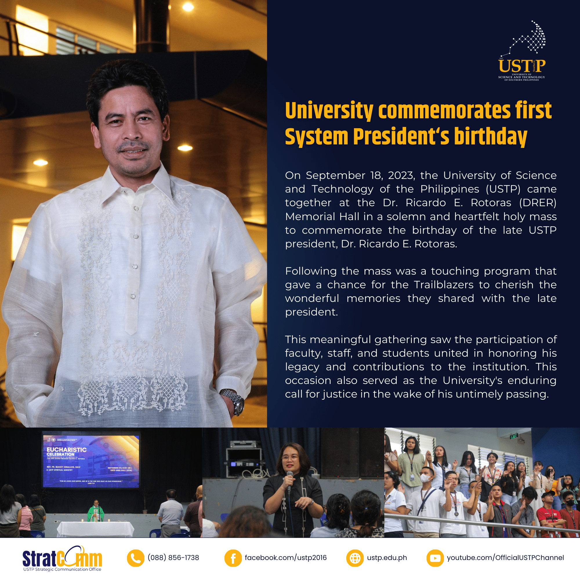 University commemorates first System President's birthday - University ...