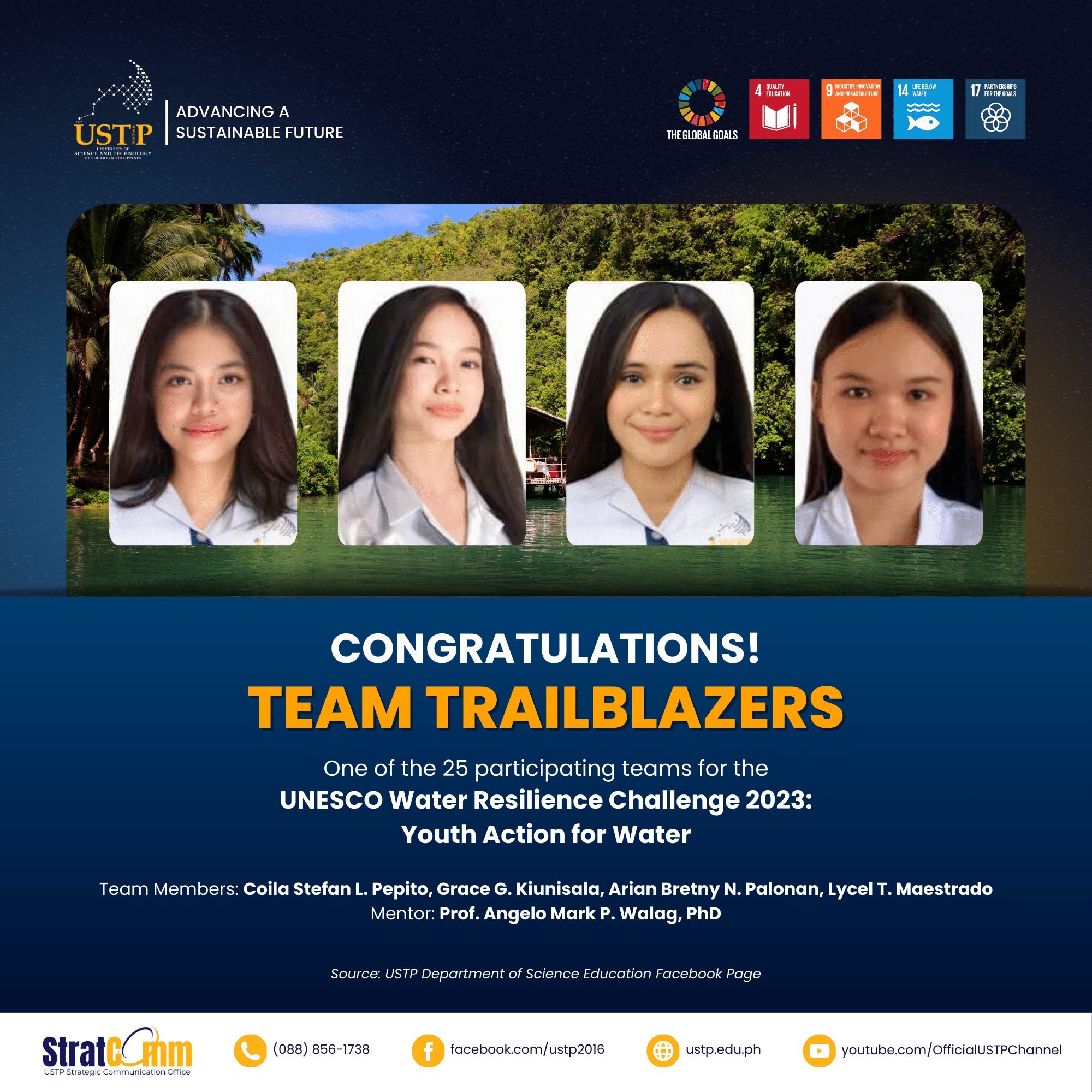 Congratulations, Team Trailblazers! - University of Science and ...
