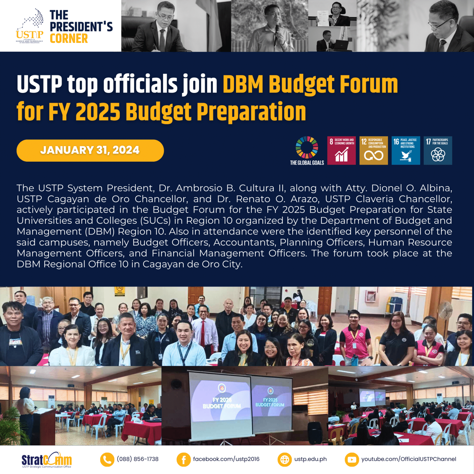 USTP top officials join DBM Budget Forum for FY 2025 Budget Preparation ...