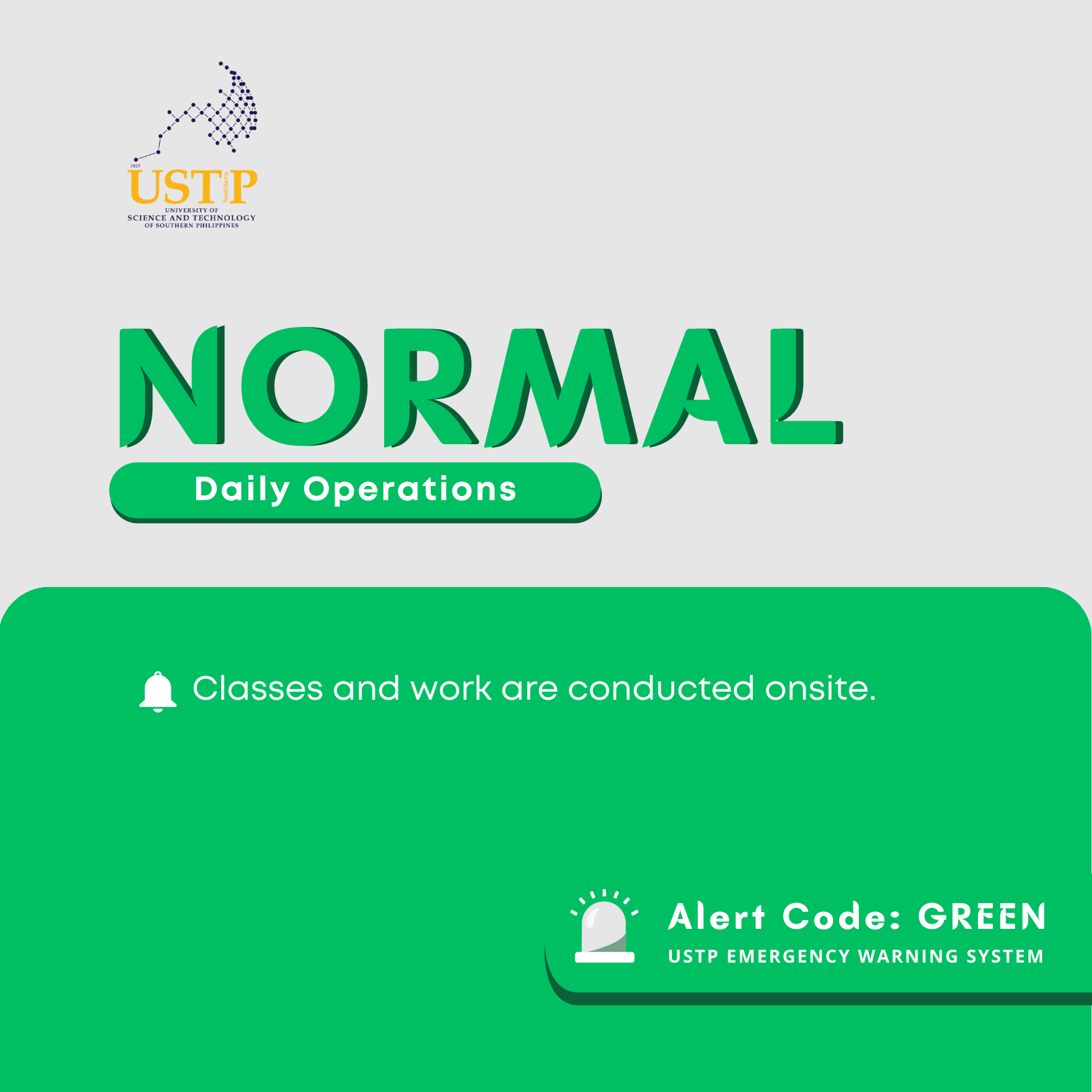 USTP implements Emergency Warning System - University of Science and ...