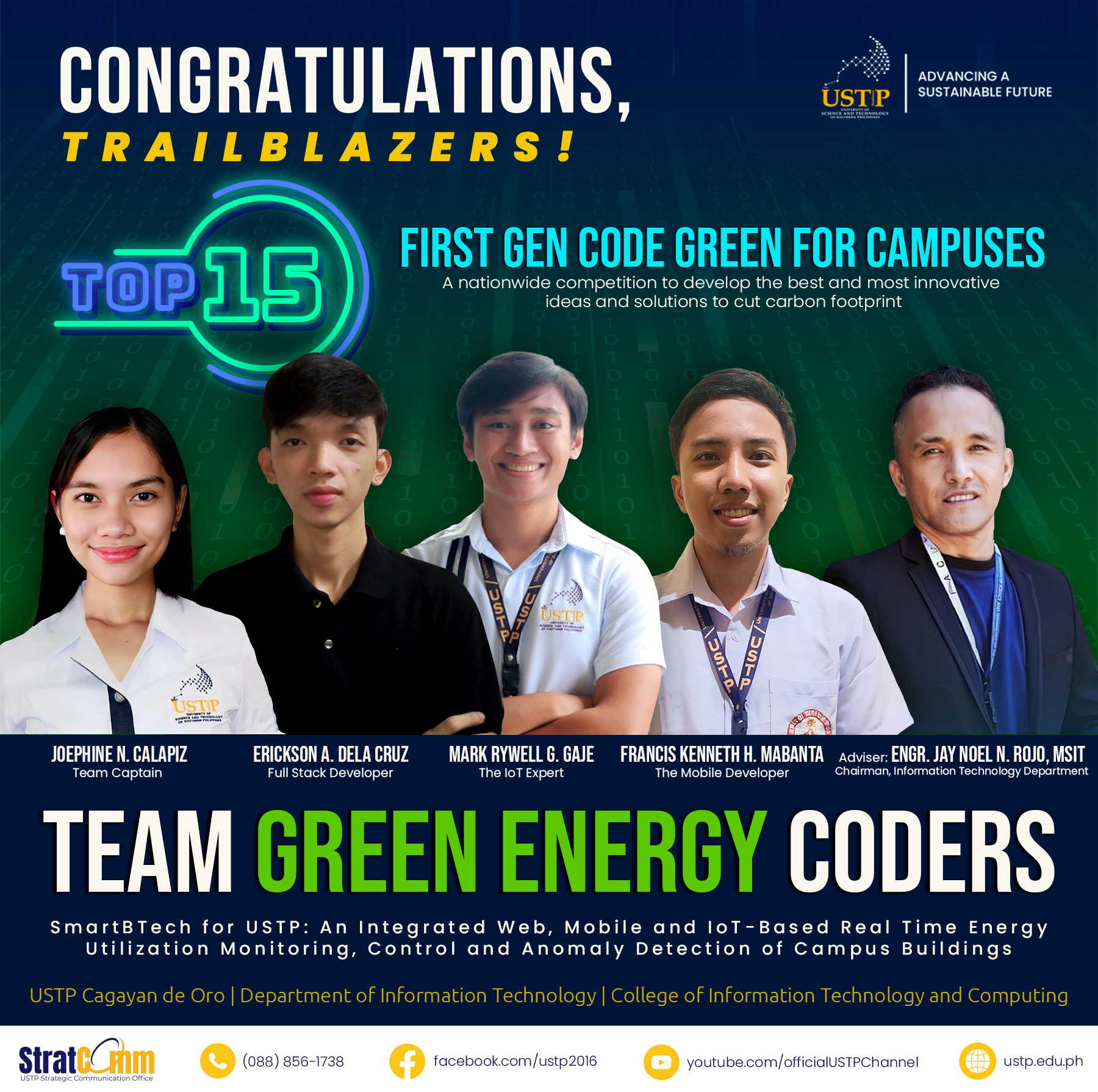 Congratulations, Team Green Energy Coders! - University of Science and Technology of Southern ...