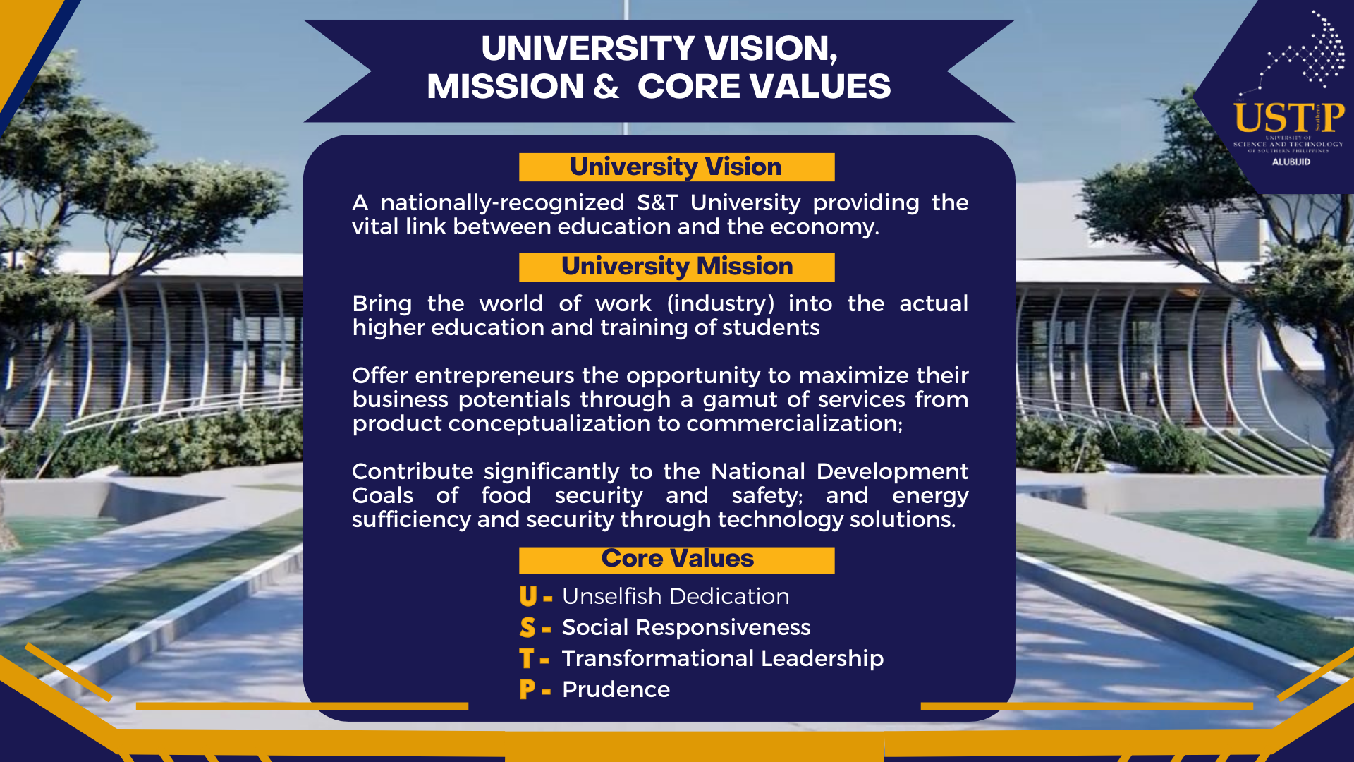 USTP Alubijid - University of Science and Technology of Southern ...