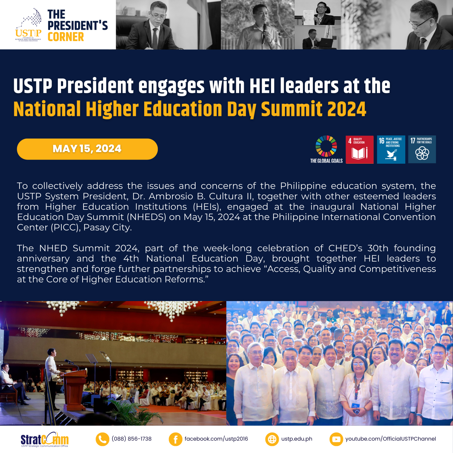 USTP President engages with HEI leaders at the National Higher ...