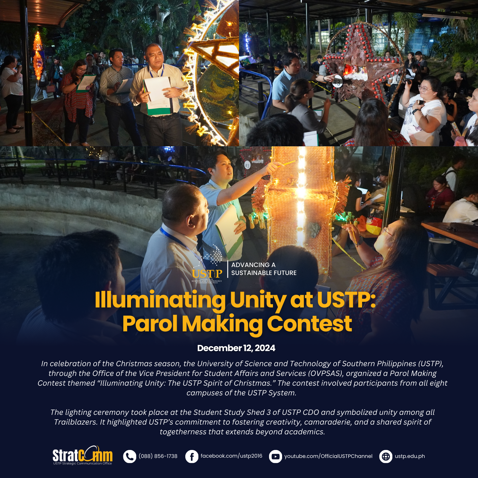 Illuminating Unity at USTP: Parol Making Contest - University of ...