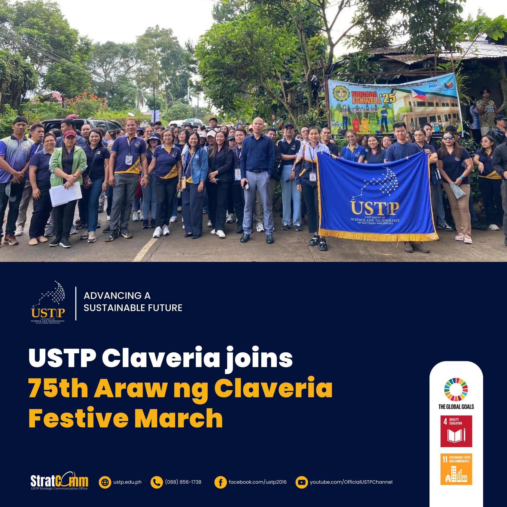 USTP Claveria joins 75th Araw ng Claveria Festive March - University of ...