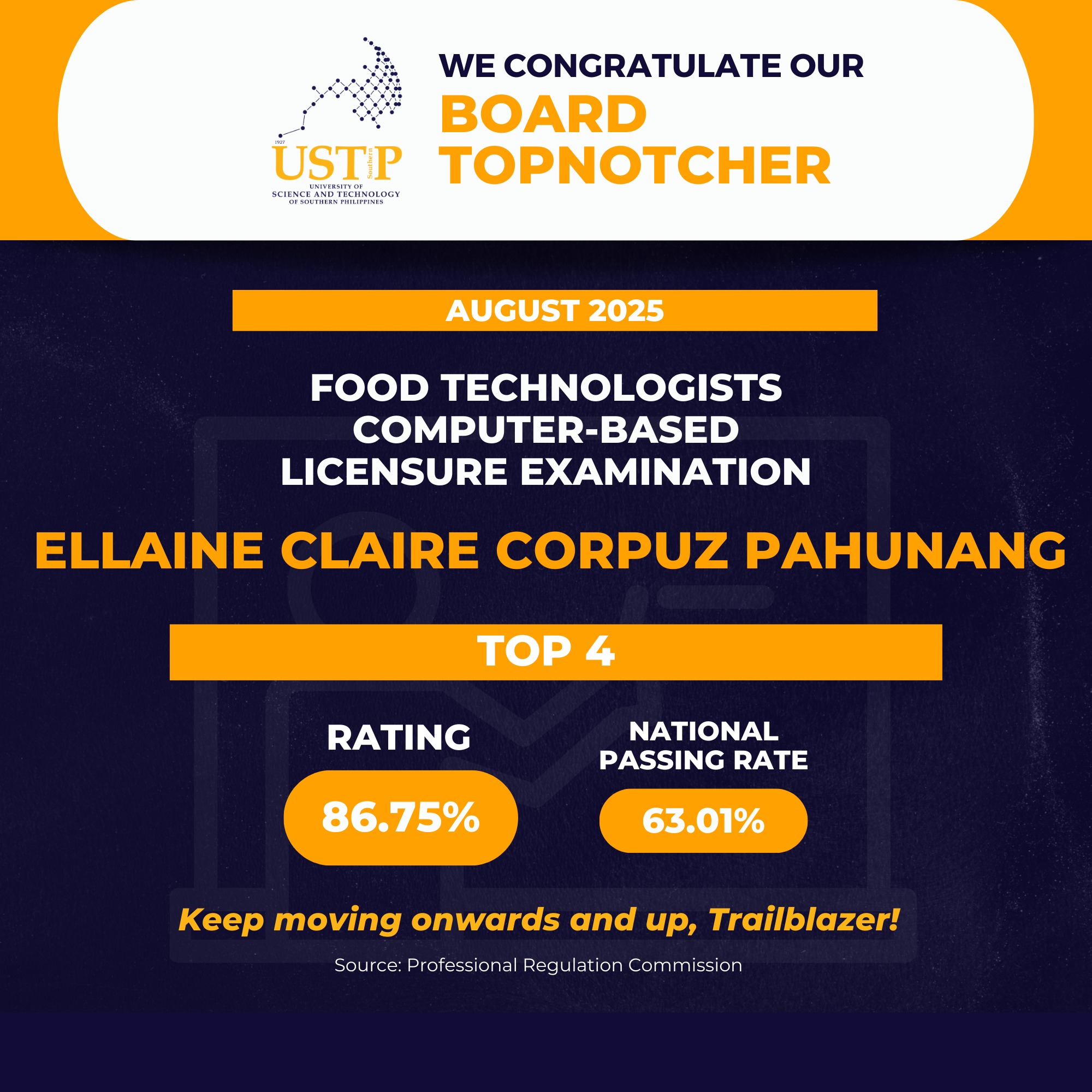 Food Technologists Computer-Based Licensure Examination - University of ...