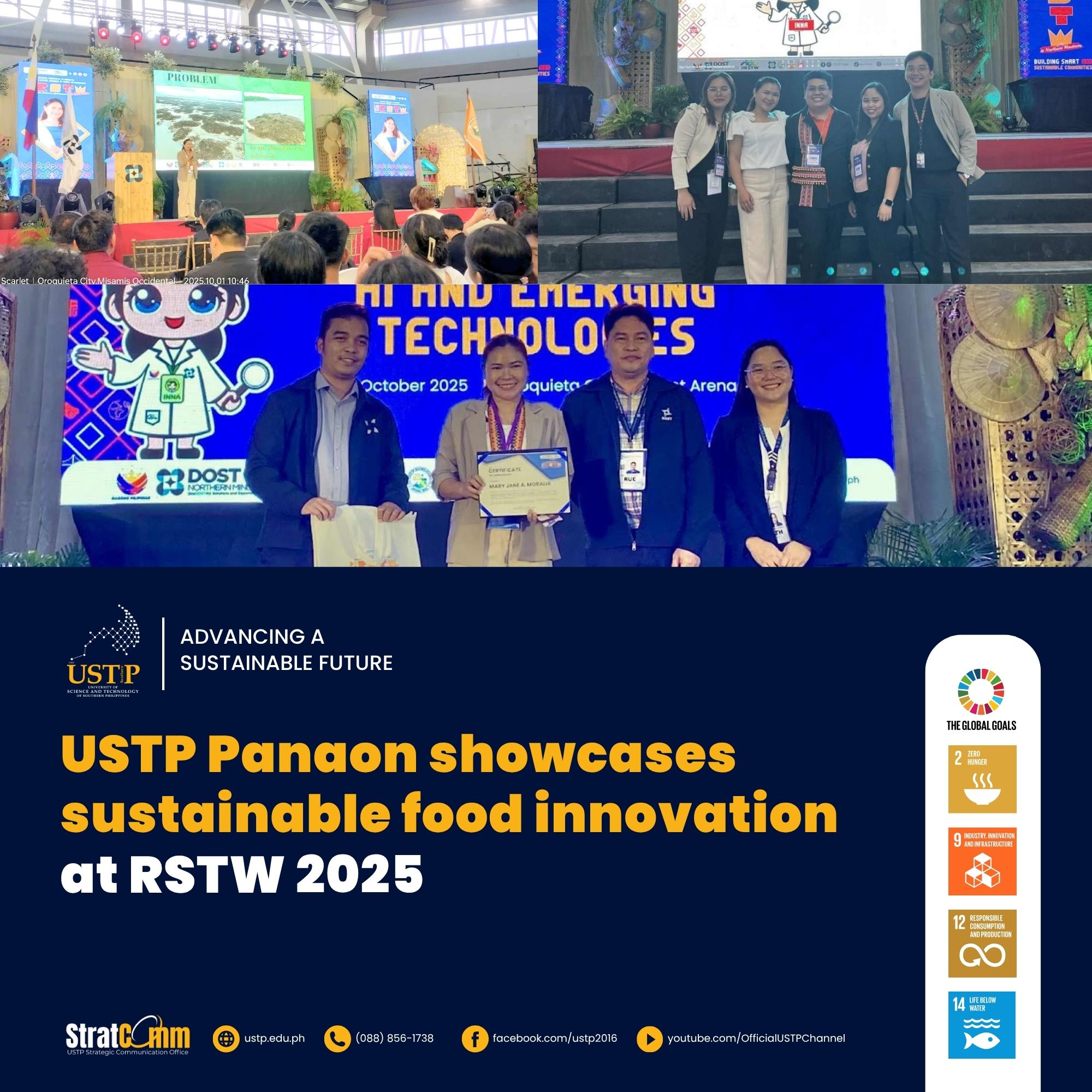 USTP Panaon showcases sustainable food innovation at RSTW 2025 ...