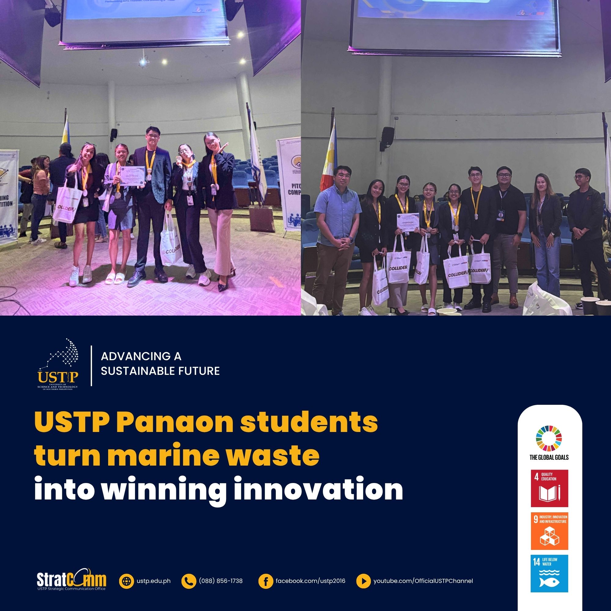 USTP Panaon students turn marine waste into winning innovation ...