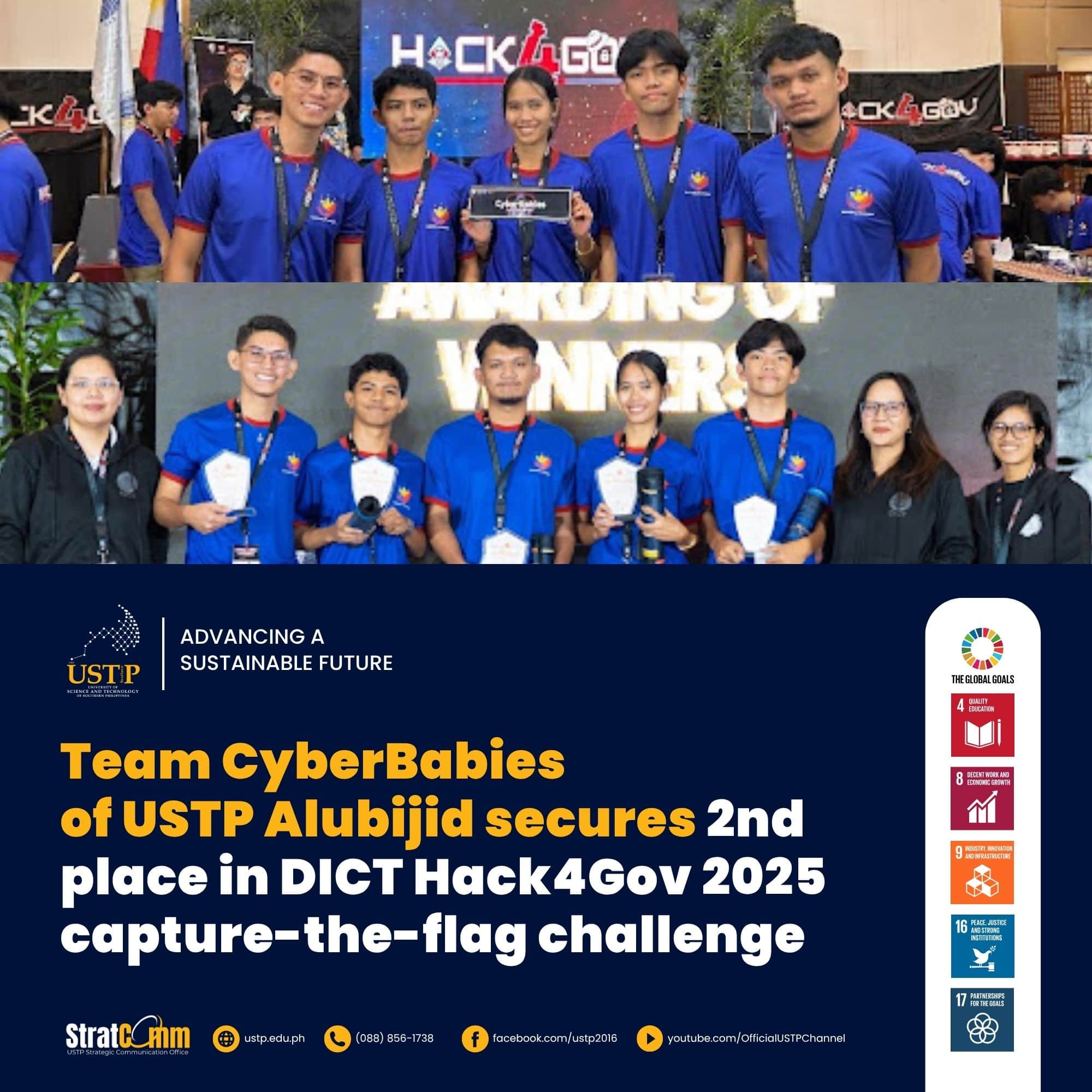 Team CyberBabies of USTP Alubijid secures 2nd place in DICT Hack4Gov ...