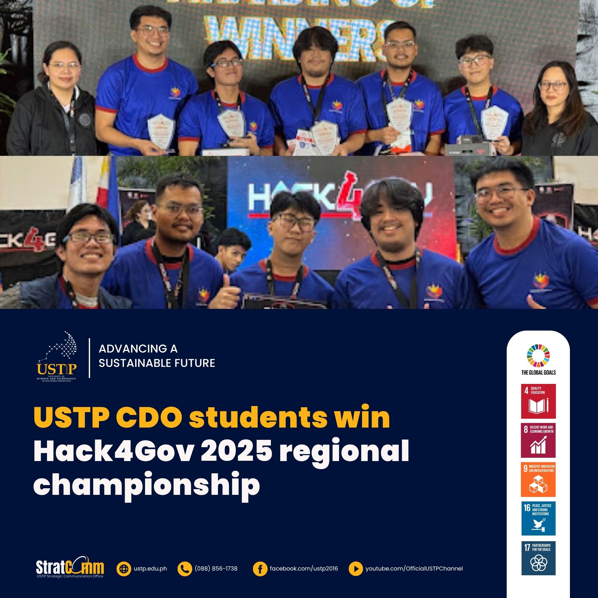 USTP CDO students win Hack4Gov 2025 regional championship - University ...