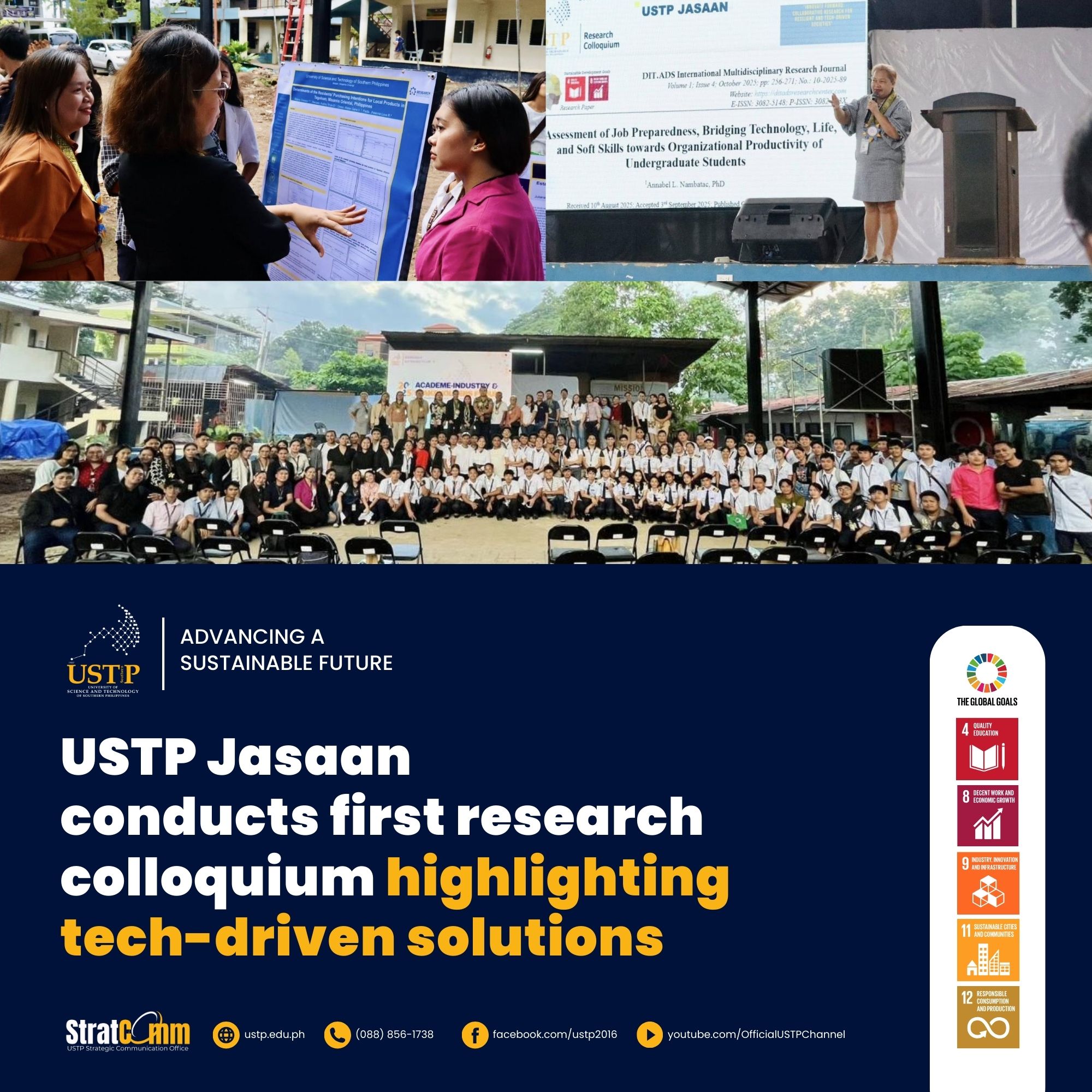 USTP Jasaan conducts first research colloquium highlighting tech-driven ...