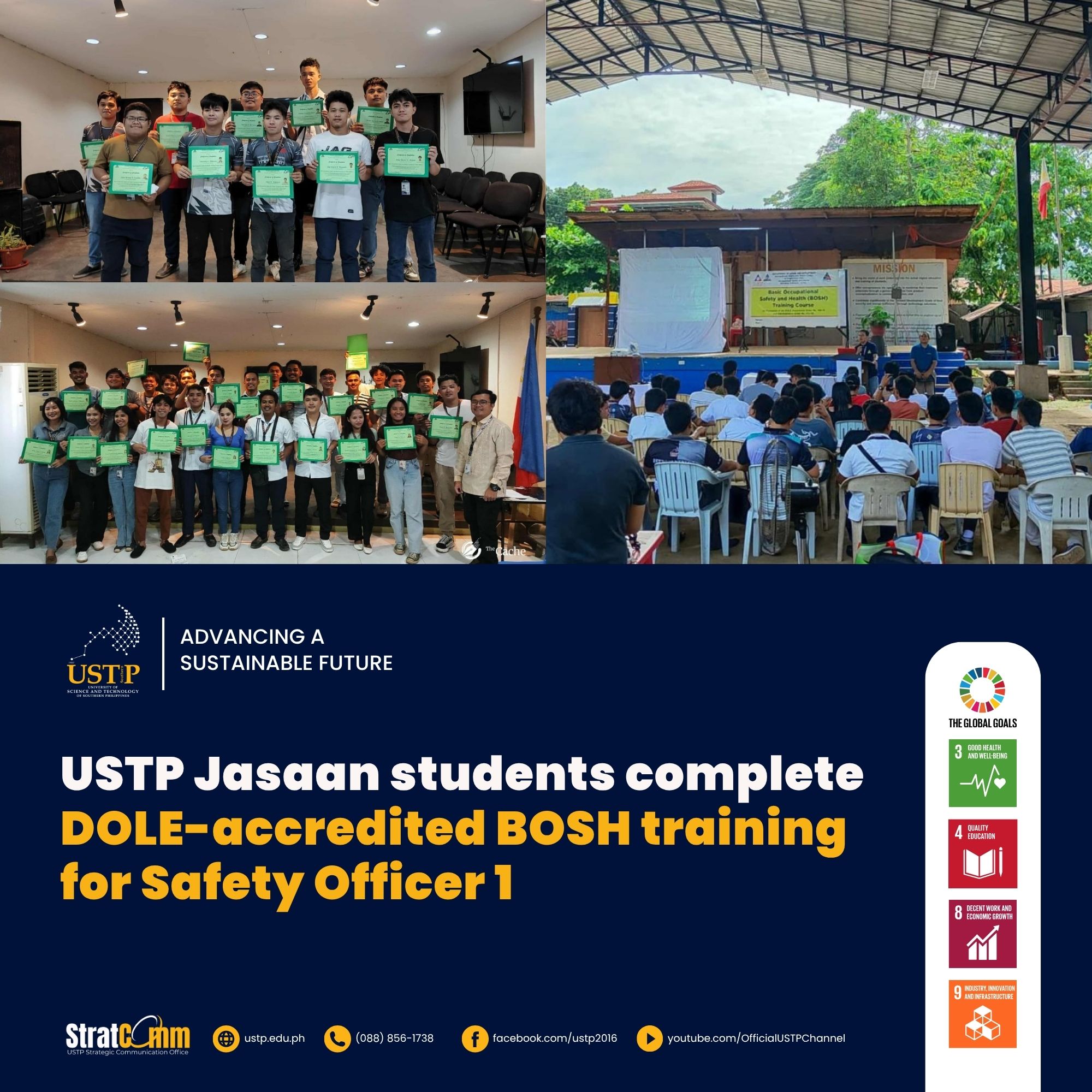 USTP Jasaan students complete DOLE-accredited BOSH training for Safety ...