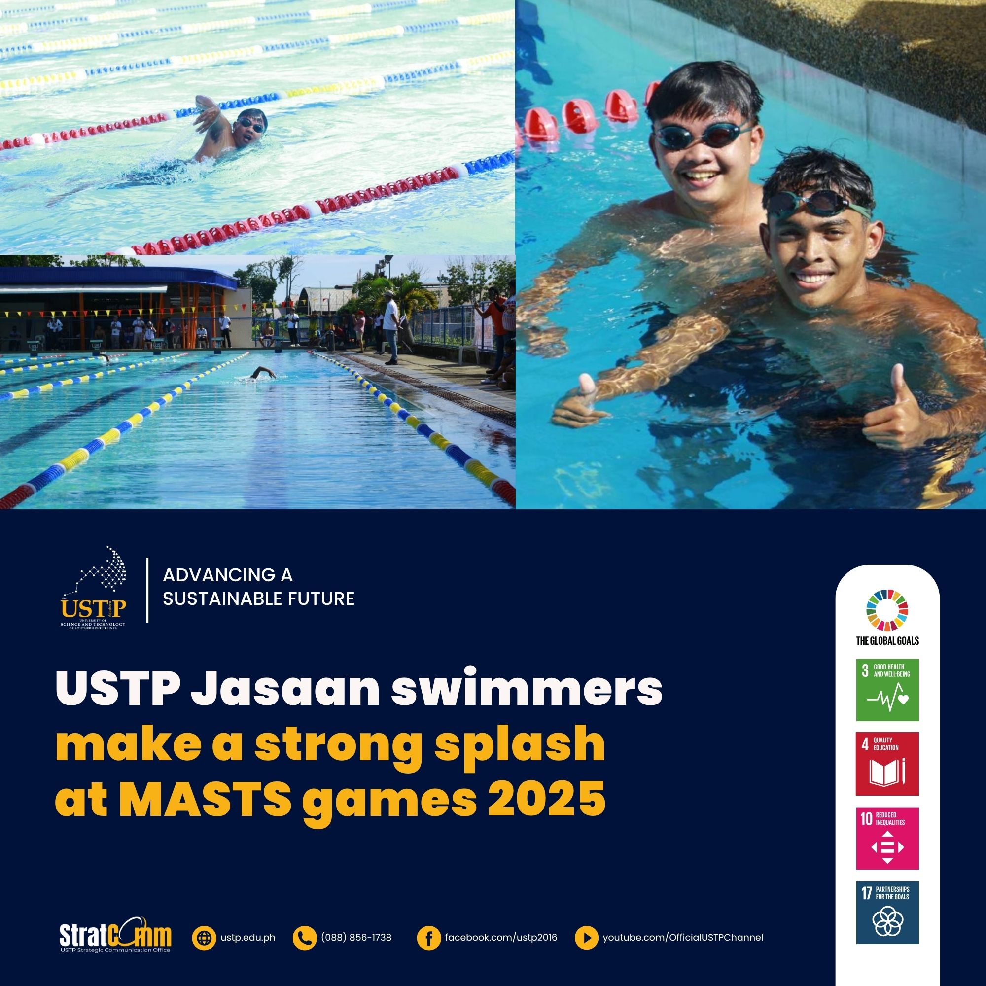 USTP Jasaan swimmers make a strong splash at MASTS games 2025 ...