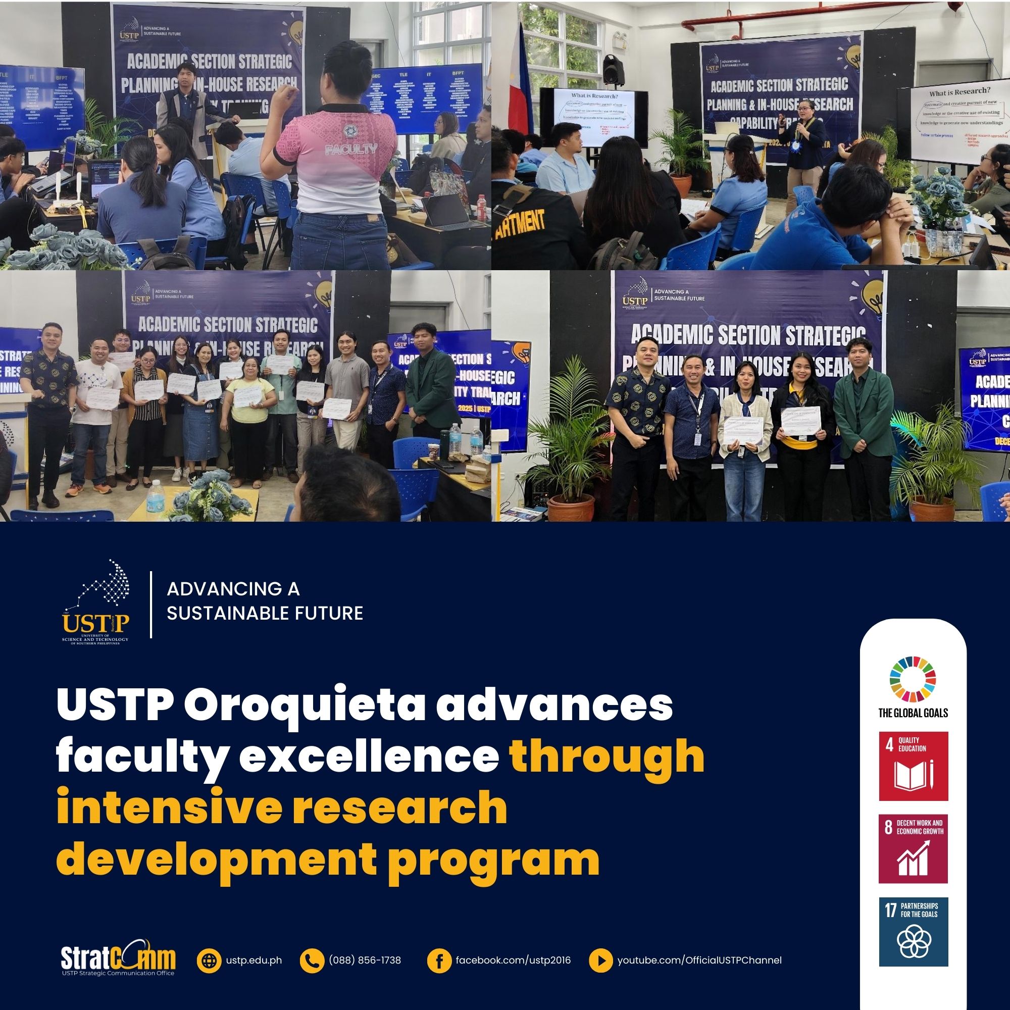 USTP Oroquieta advances faculty excellence through intensive research ...
