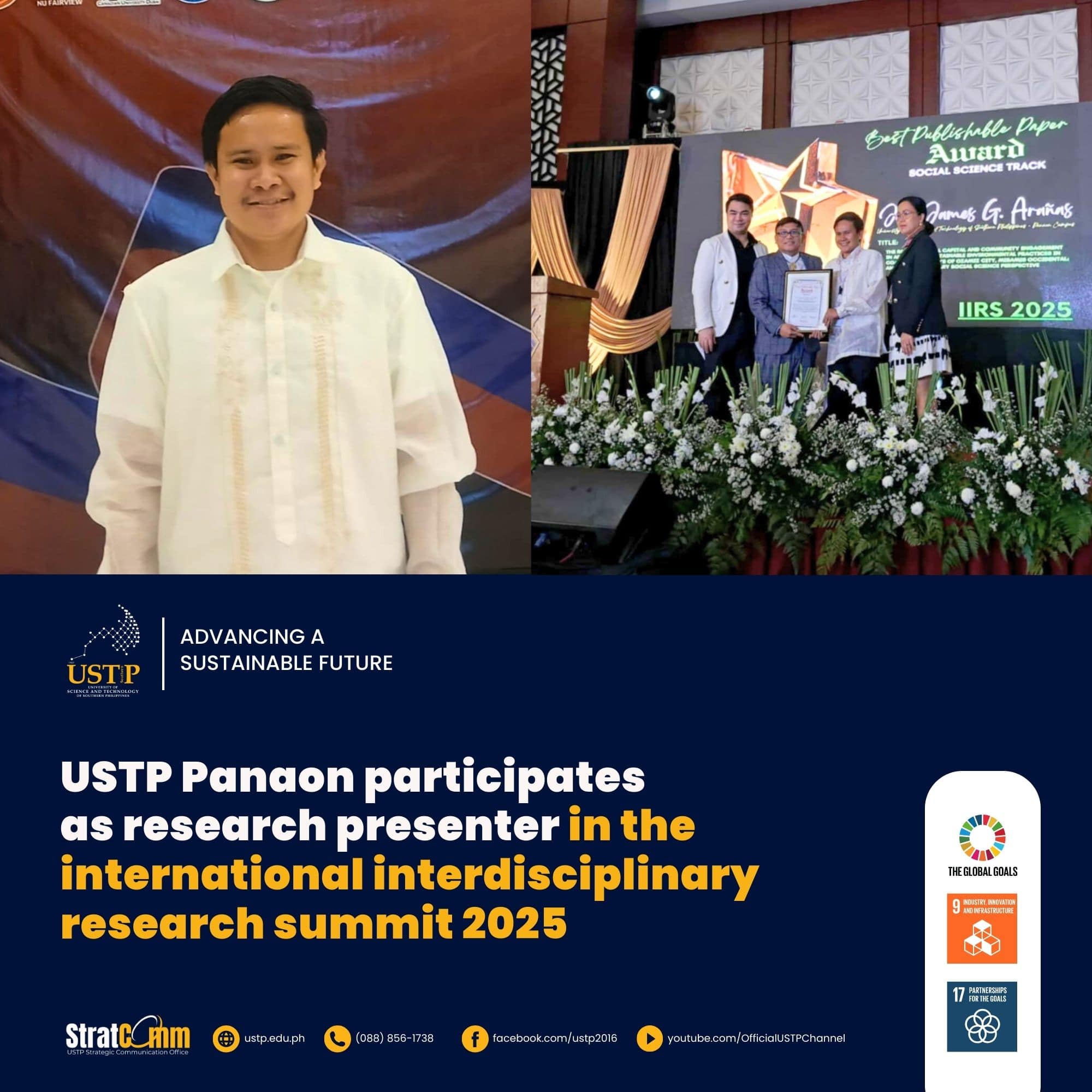 USTP Panaon participates as research presenter in the international ...