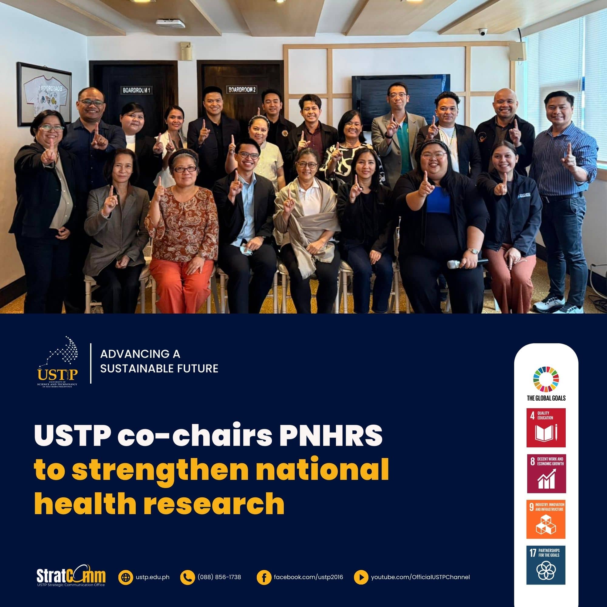 USTP co-chairs PNHRS to strengthen national health research ...